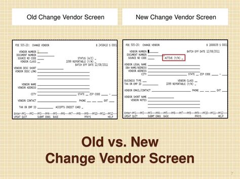 PPT Add And Change Vendor Training PowerPoint Presentation Free Download ID 1439875