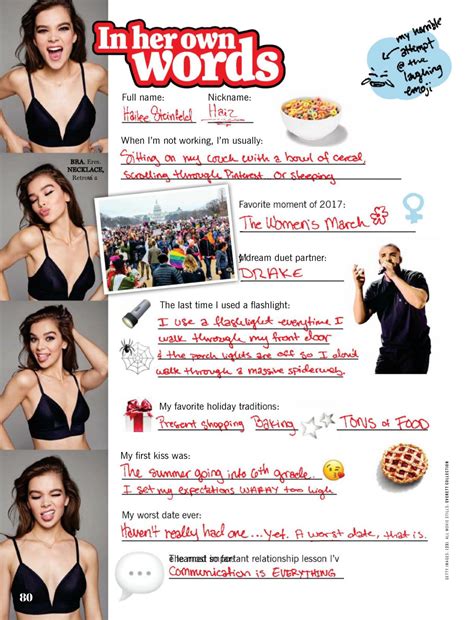 Hailee Steinfeld In Cosmopolitan Magazine Sri Lanka February 2018