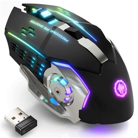 Wireless Gaming Mouse Bluetooth Mouse Rgb Rechargeable G Usb Cordless Computer Mice With