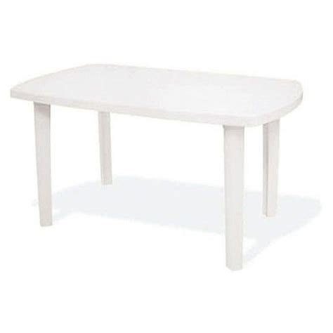 Mesa Retangular Camboriu Polipropileno Branca Tramontina Casas Bahia