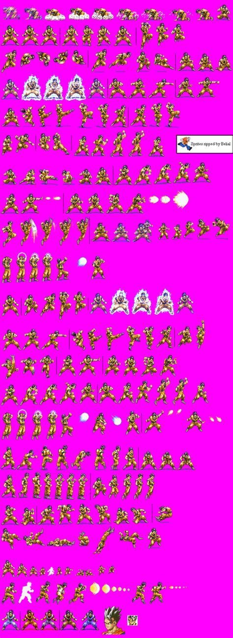 Gohan Sprite Sheet Dragon Ball Z Hyper Dimension Tumbex