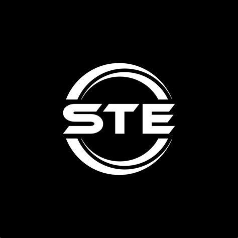Ste Letter Logo Design In Illustration Vector Logo Calligraphy Designs For Logo Poster