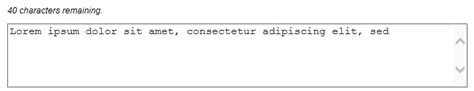 how do i add a character counter or limiter to an open end text box