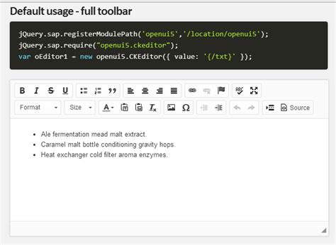 Sapui5 And Rich Text Editor Sap Community