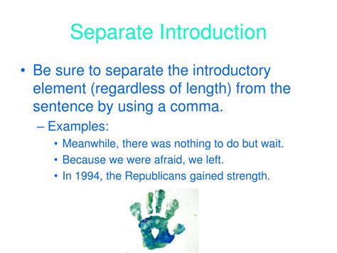 Ppt Commas With Introductory Elements Powerpoint Presentation Free Download Id6545971