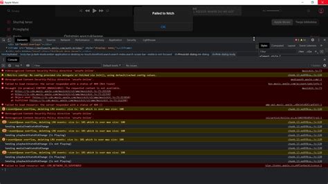 Unable To Fetch Error · Issue 125 · Ciderappapple Music Electron · Github