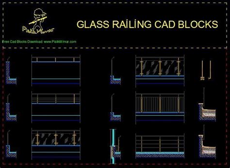 Railing Design Dwg Railing Cad Drawings Autocad Blocks Download Free Glass Railing Kit Has A