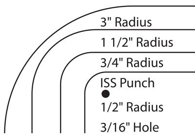 Hole Punch And Radius Corner Information