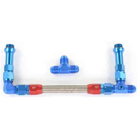 Jegs 100836 Dual Feed Fuel Line Fuel Log Kit For Holley Ultra Hp