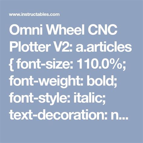 Omni Wheel CNC Plotter V Cnc Diy Cnc Arduino Cnc