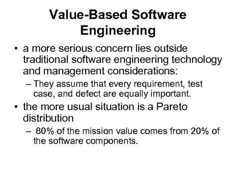Value Based Software Engineering Cmpe 550 Fall 2006