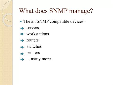 Simple Network Management Protocol Pptx