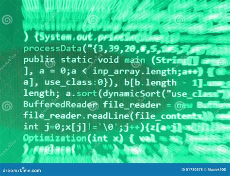 Coding Programming Source Code Screen Stock Illustration Illustration Of Blue Development