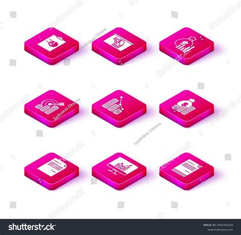 Set Document Computer Monitor Graph Chart Stock Vector Royalty Free 2093703163 Shutterstock