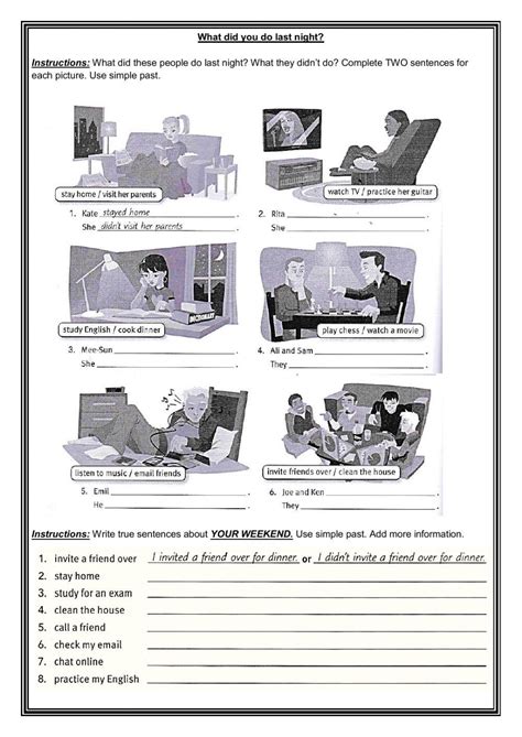 Simple Past Regular Verbs Interactive Worksheet For Module 3 Live