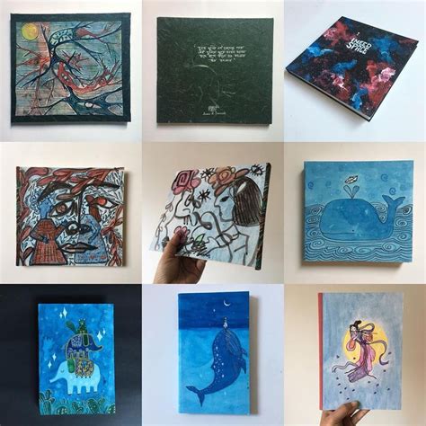 Handmade Notebooks And Artwork
