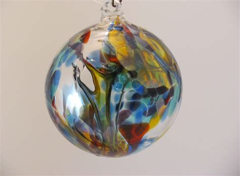 Gray Art Glass Large Witch Ball Carnival