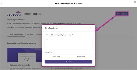 Submitting An Onboard Feature Request Onboard Help Center