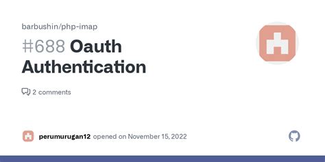 Oauth Authentication · Issue 688 · Barbushinphp Imap · Github