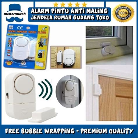 Bisa Cod Alarm Pintu Anti Maling Pencuri Jendela Kaca Sensor Rumah Toko Alarm Kantor Gudang