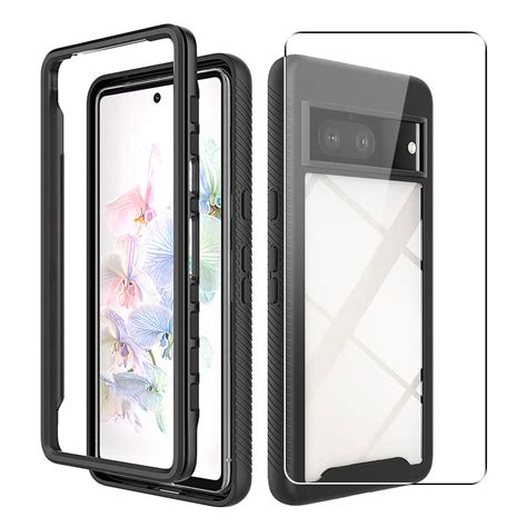 SDTEK Case For Google Pixel Full Cover Glass Screen Protector