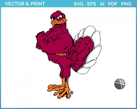 Virginia Tech Hokies Mascot Logo 2000 College Sports Vector Svg Logo In 5 Formats
