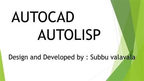 Autolisp Examples Youtube