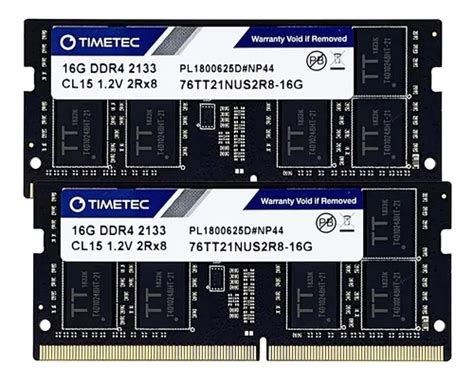 Kit Timetec De 32 Gb 2 X 16 Gb Ddr4 2133 Mhz Sodimm Cl15 Cuotas sin interés