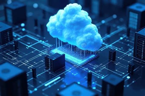 Cloud Computing Visualization Data Center Infrastructure Stock