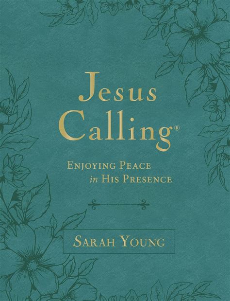 Jesus Calling Large Text Teal Leathersoft With Full Scriptures