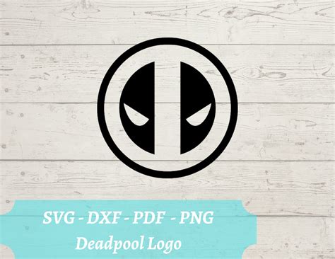 Deadpool Symbol Svg File Deadpool Emblem Digital File Dxf Etsy Canada