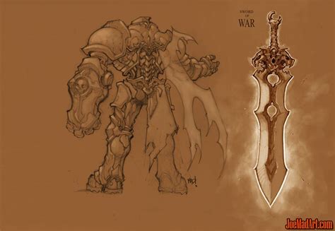 Darksiders War And His Sword Old Version Concept Art