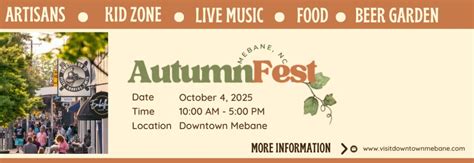 Downtown Mebanes Autumnfest 2025