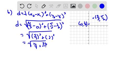 solved a plot the points b find the distance between the points