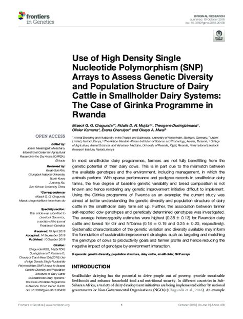 Pdf Use Of High Density Single Nucleotide Polymorphism Snp Arrays To Assess Genetic