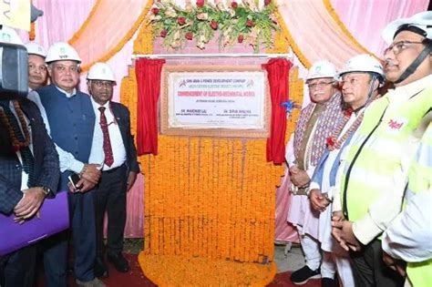 Power Ministers Of India And Nepal Visit Sjvns Arun 3 Project In Nepal Himachal Tonite