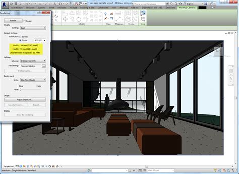 How To Change Revit Render Exported Size Revit Autodesk Knowledge Network