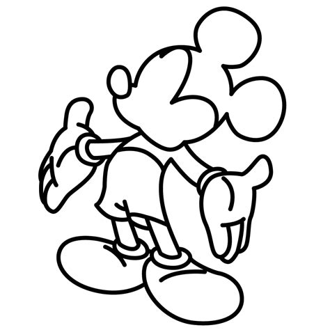 Dibujo De Mickey Para Colorear E Imprimir Dibujos Y Colores