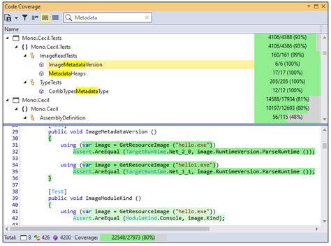 Analyze Code Coverage Coderush Devexpress Documentation