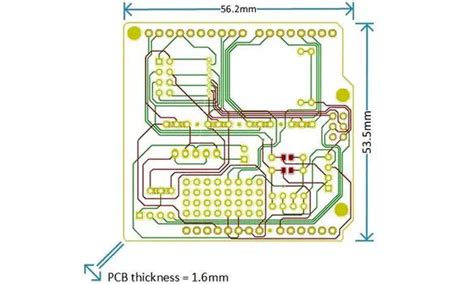 ptsolns prototype pcb microcontroller shield for arduino uno nrf