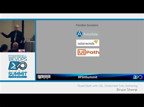 Free Video Powershell With Sql Statement Data Gathering Powershell Summit 2023 From Confreaks
