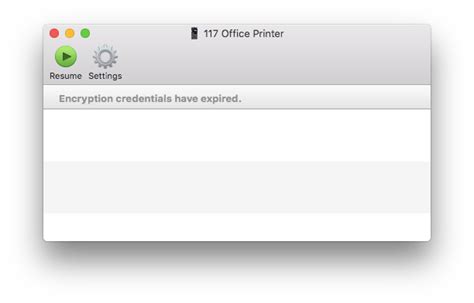 Printer Says Encryption Credentials Have Expired How To Fix • Macreports