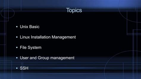 Linux Fundamentals Ppt