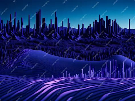 Premium Ai Image Abstract Data Landscape Generate By Ai