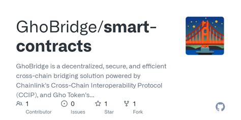 Github Ghobridgesmart Contracts Ghobridge Is A Decentralized
