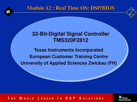 PPT Texas Instruments Incorporated European Customer Training Centre University Of Applied