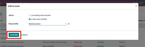 How To Configure Wave Transfer Functionality In Odoo