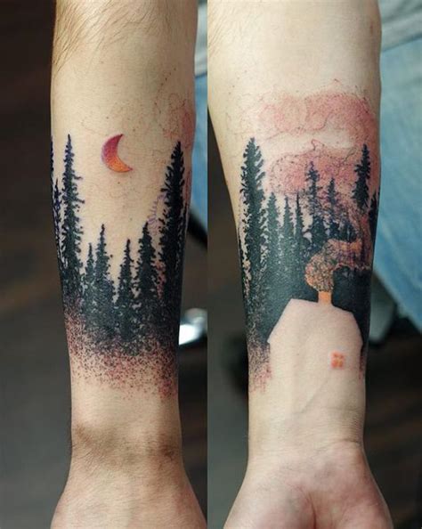 45 Inspirational Forest Tattoo Ideas Art And Design