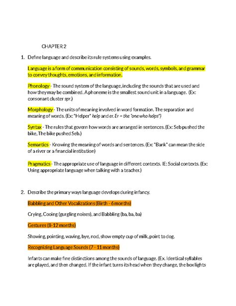 Human Communications Ch2 Study Guide Chapter 2 Define Language And