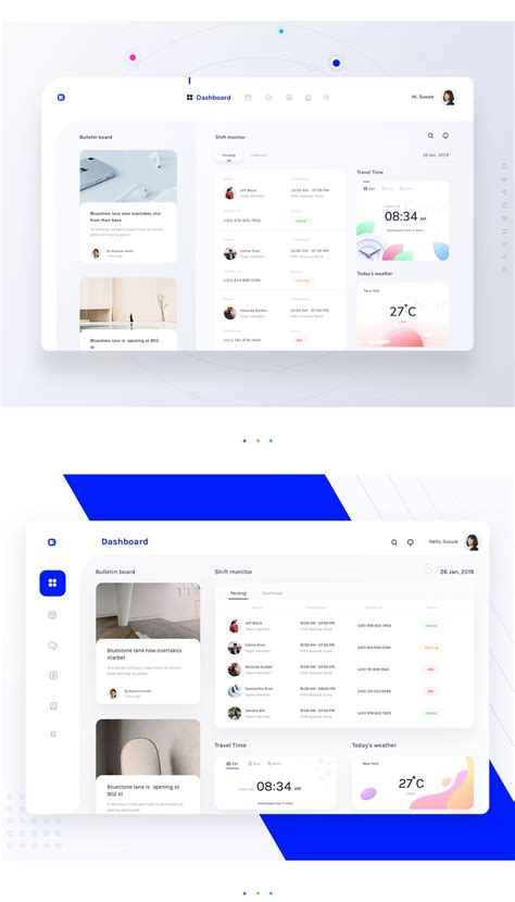 dashboards collection for schedule and monitoring on behance webdesign